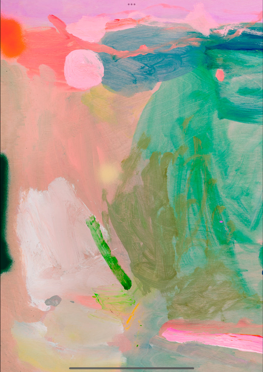 Pink lullaby poster – Kateelizastudio